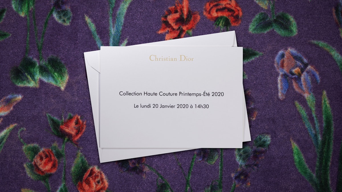 Dior : votre carton d’invitation pour le défilé haute couture printemps ...