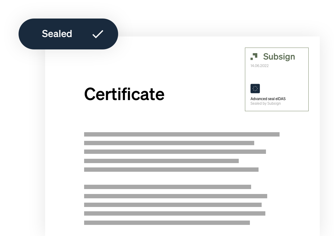 Subsign | The Portal for Electronic Signatures