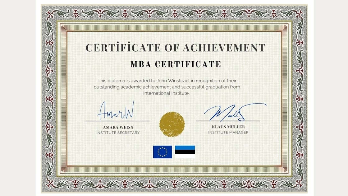 Online Mini-MBA | 10 Business Courses | ESTONIA (EU) | IIENSTITU