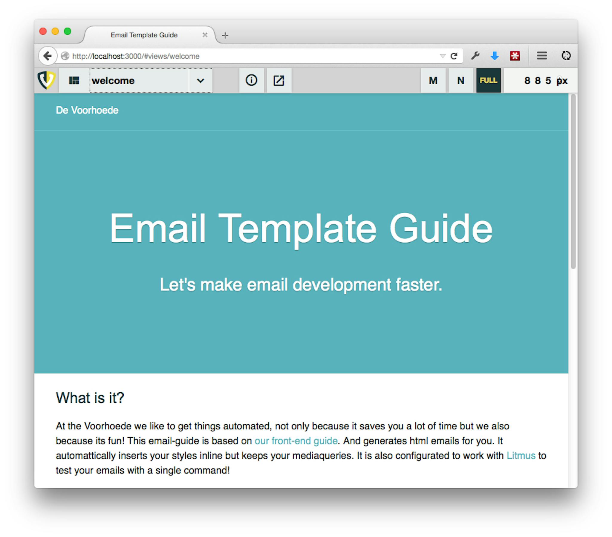 Email Template Guide | De Voorhoede