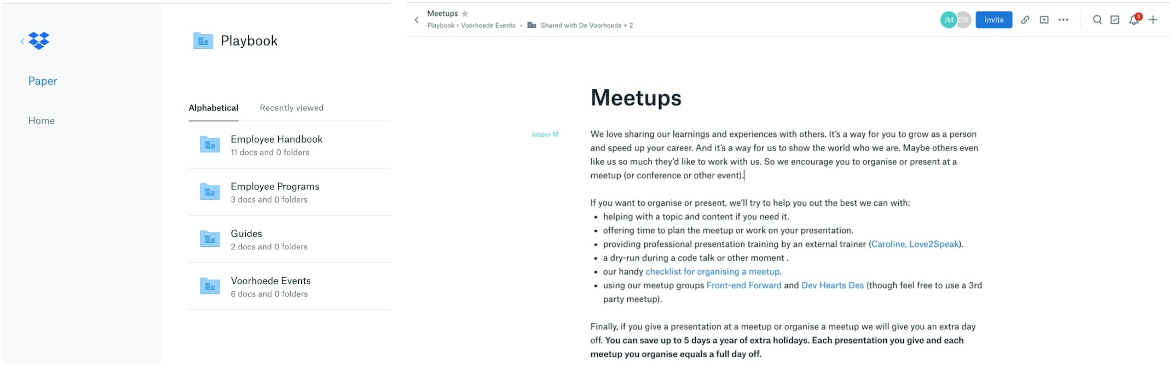 Dropbox Paper as a headless CMS