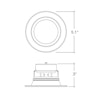 4" Retrofit Kit Downlight: RDL-Line