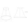ARCY-LINE: Architectural Circular 23" Suspended Up/Down Light