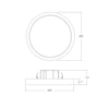 7" Surface Mount Round: Slim-Line