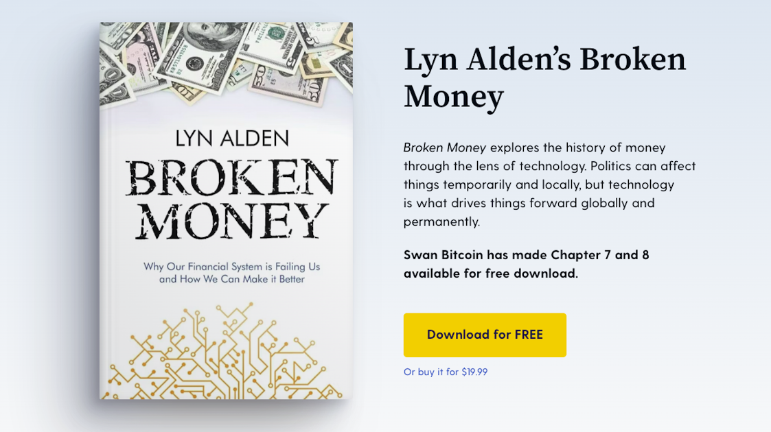 Lyn Alden’s Broken Money - Swan Bitcoin