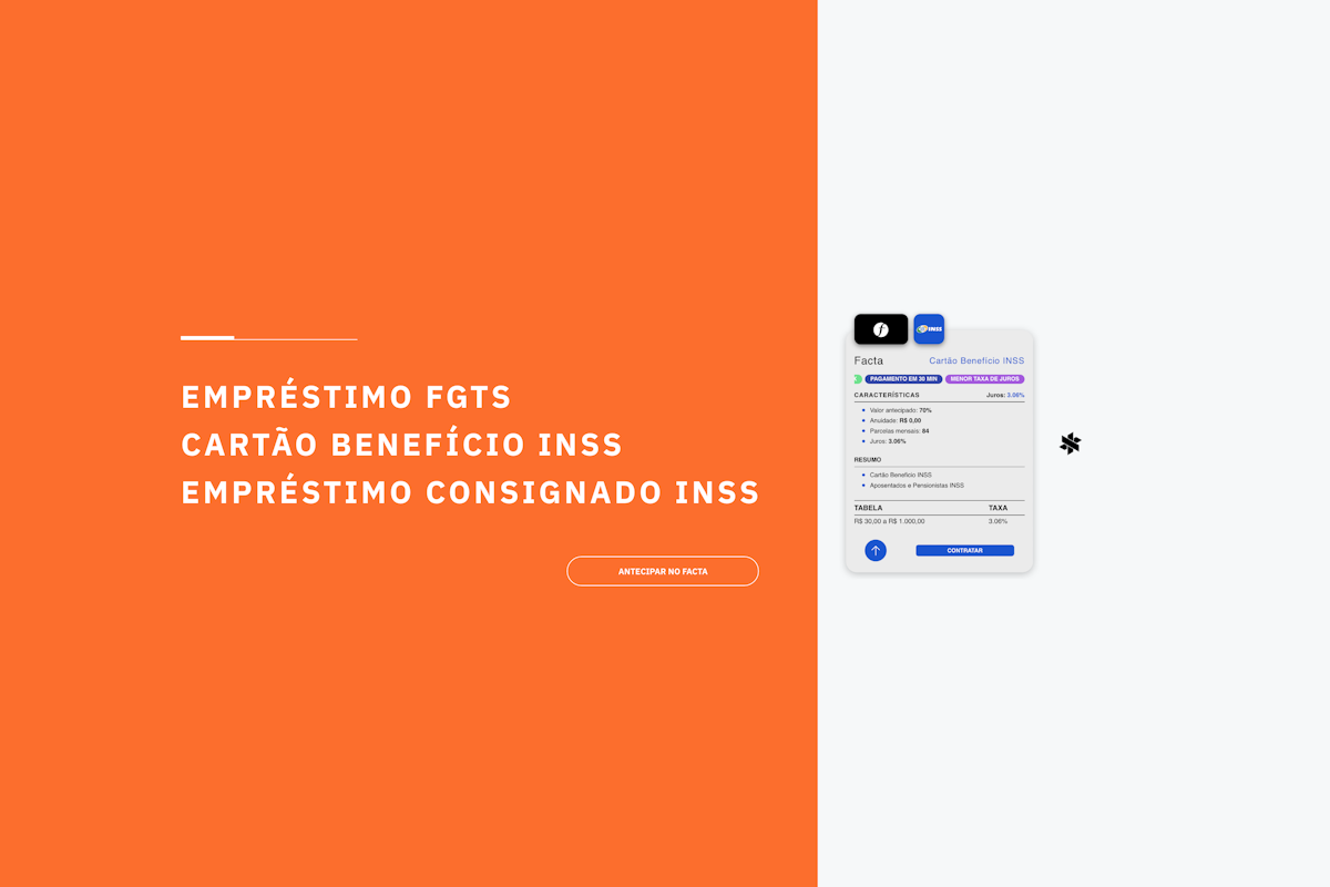 Facta Financeira: Empréstimo FGTS taxa de 1.69%. Contrate Online ...