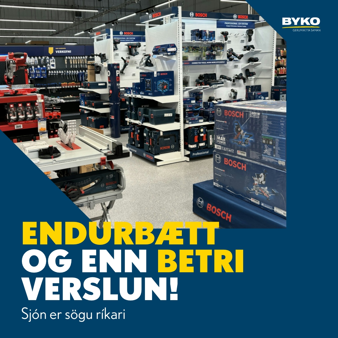 BYKO - Endurbætt verslun hjá BYKO Selfossi