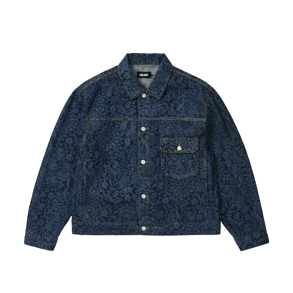 LACE BLEACHED DENIM JACKET | PALACE SKATEBOARDS