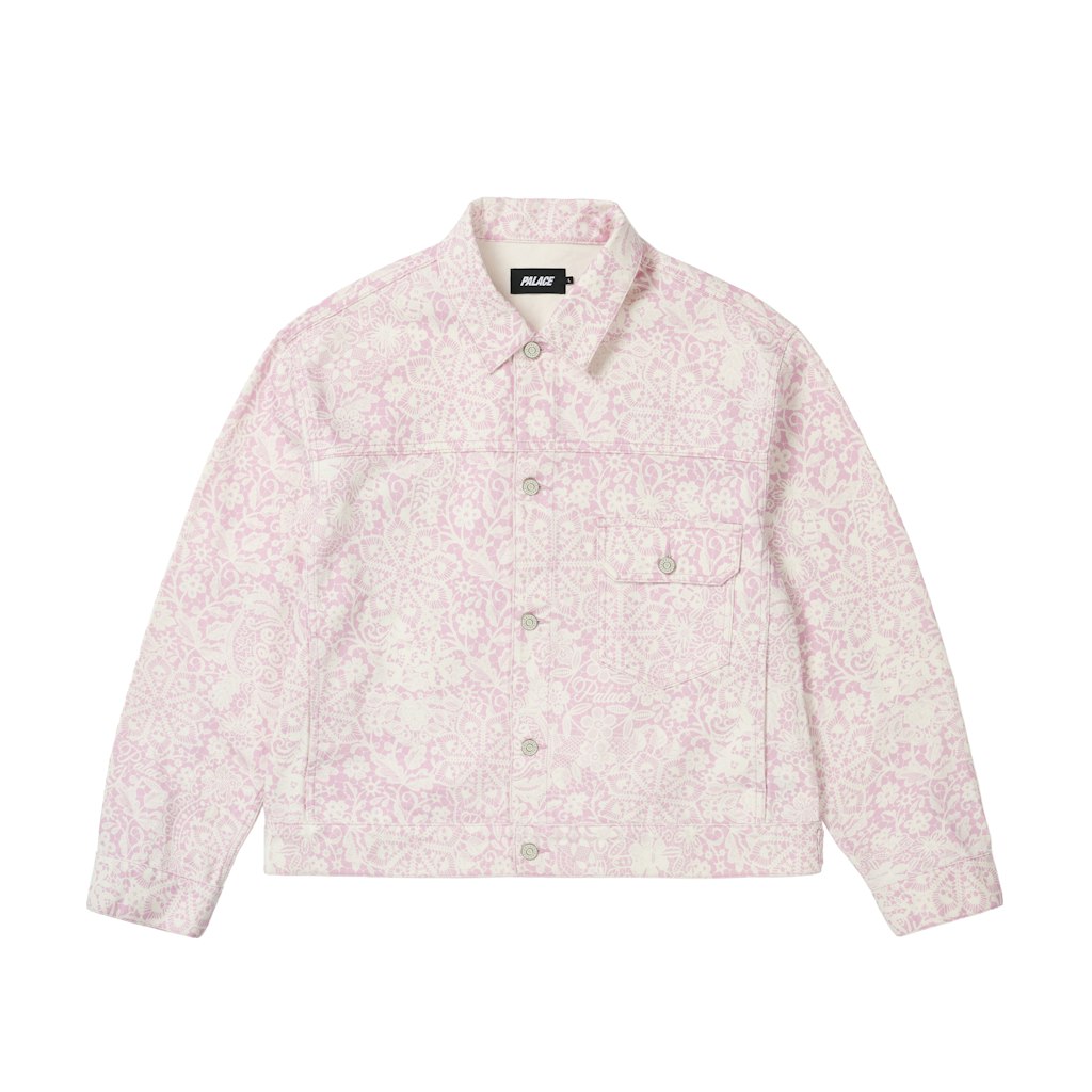 LACE BLEACHED DENIM JACKET | PALACE SKATEBOARDS
