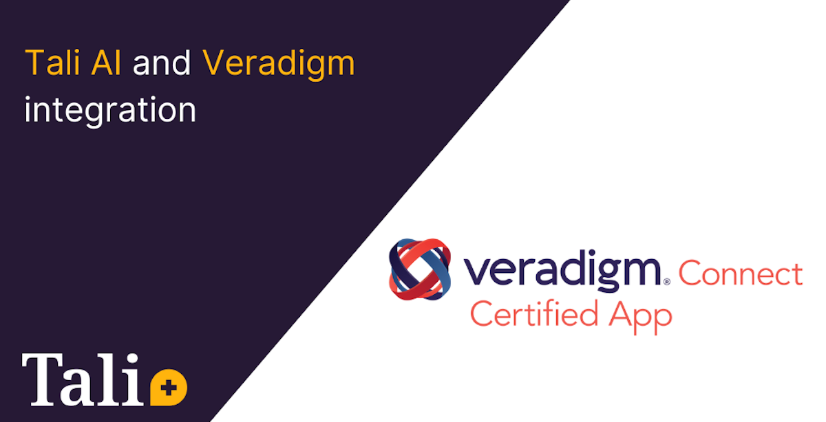 Tali AI and VEHR AI Scribe Integration