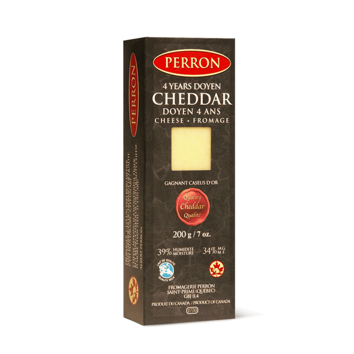 Cheddar Perron Vieilli 4 ans | Fromages d'ici