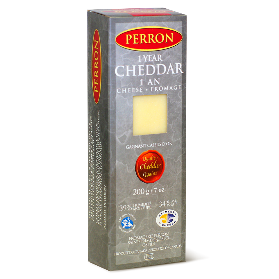Cheddar Perron Vieilli 1 an | Fromages d'ici