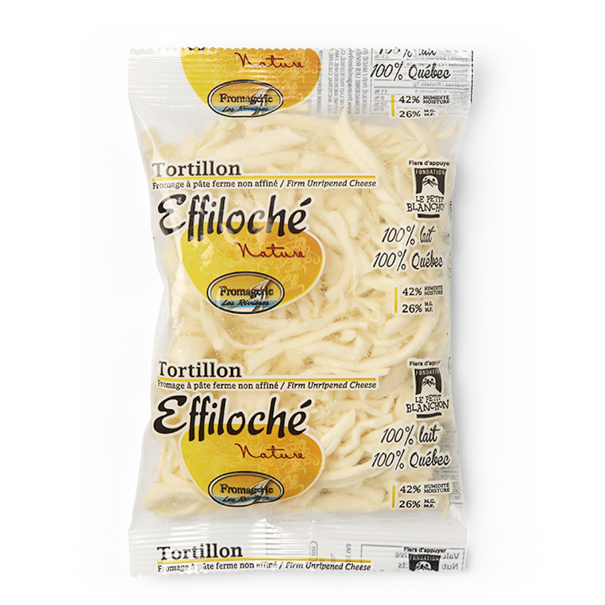 Tortillon Effiloché Nature | Fromages d'ici | Fromages d'ici
