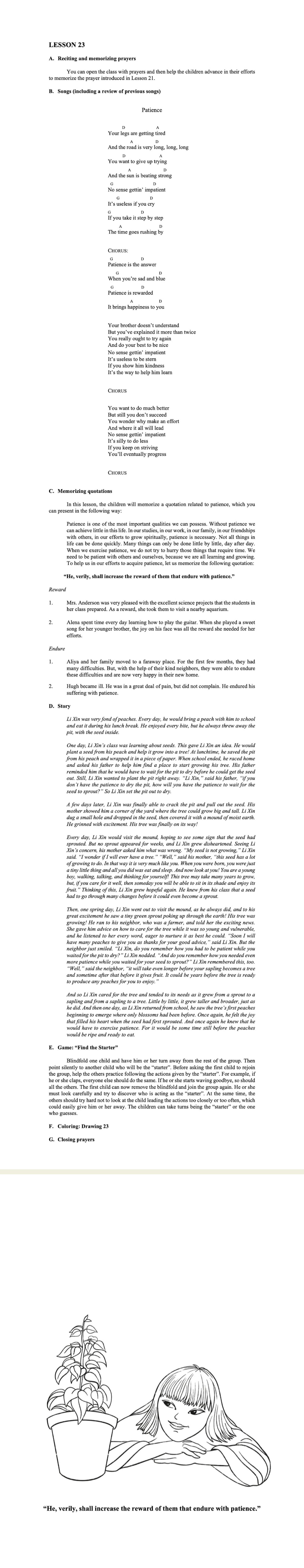 Example lesson - The Ruhi Institute