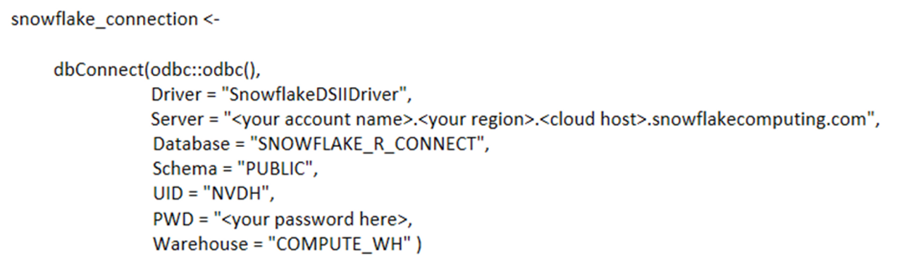 Snowflake and R: How to integrate