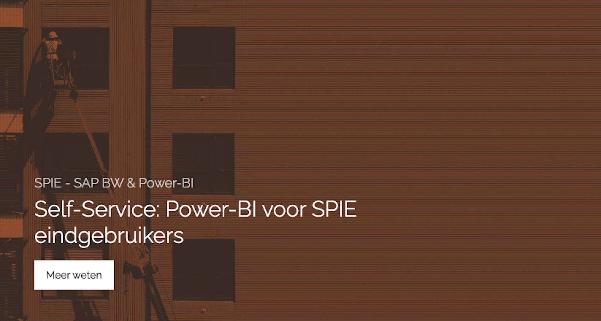 Self-Service: Power-BI voor SPIE eindgebruikers | McCoy