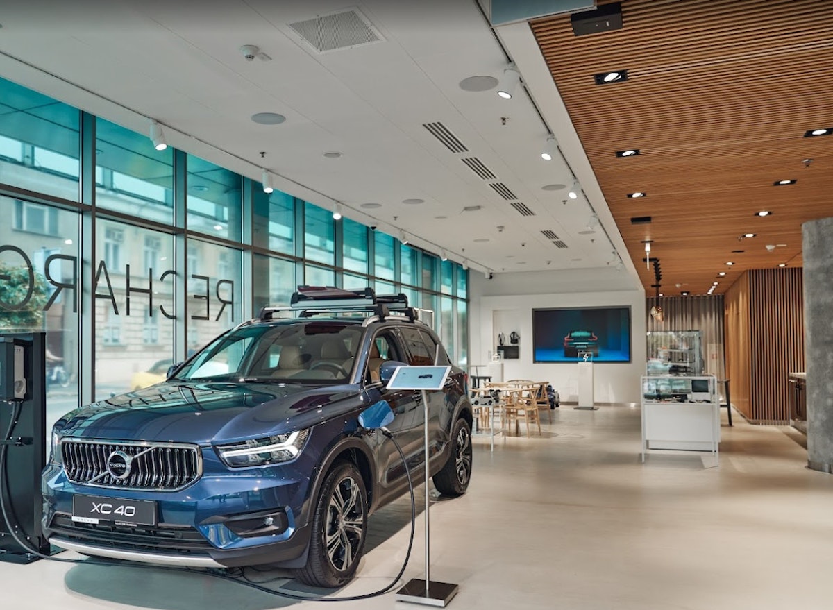 Audio system in VOLVO Showroom and Dealership in historic building in ...