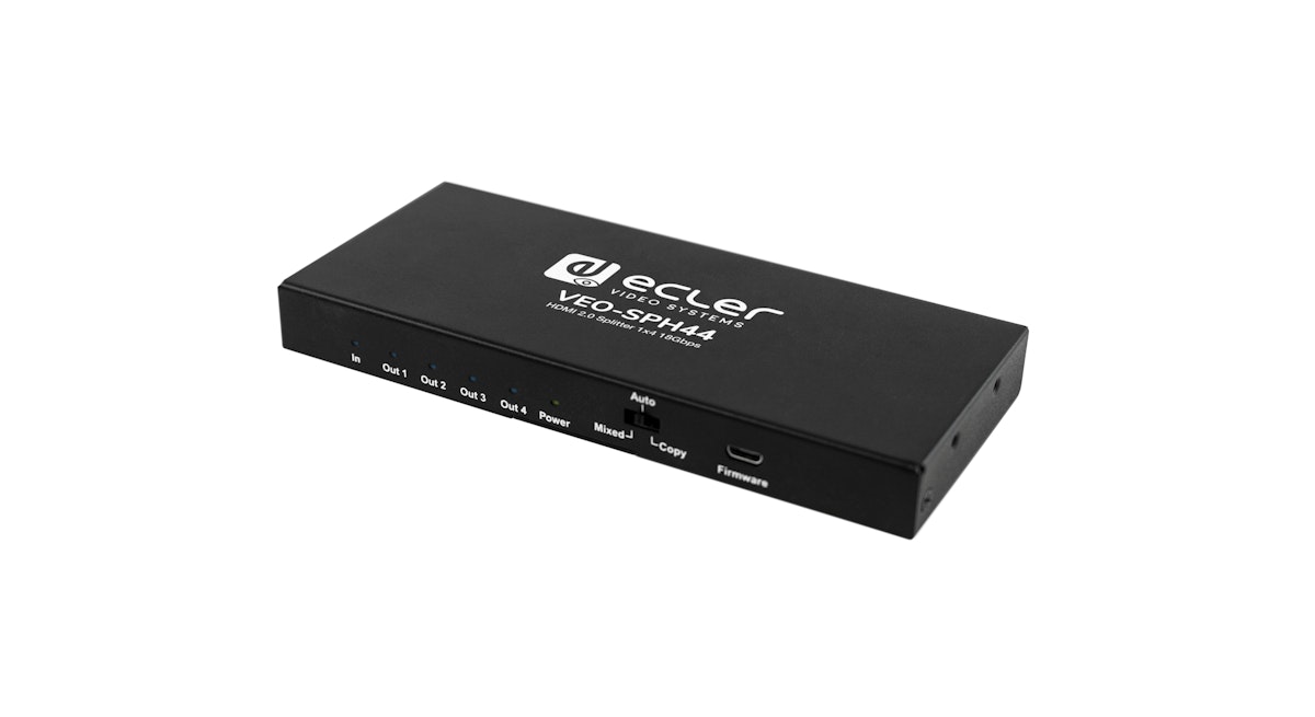 VEO-SPH44: Distribuidor 1x4 HDMI 2.0. Distribuidores.