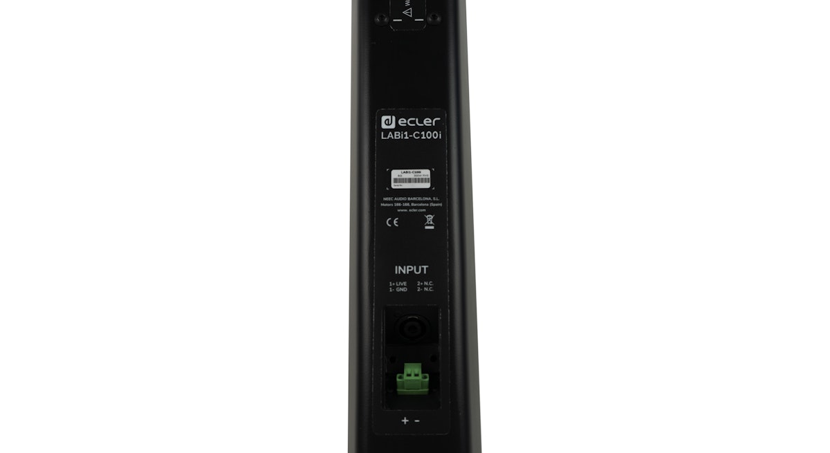 LABI1-C100i: 12x3" | 1-way | 300 WRMS | column design. Compact Pa Systems.