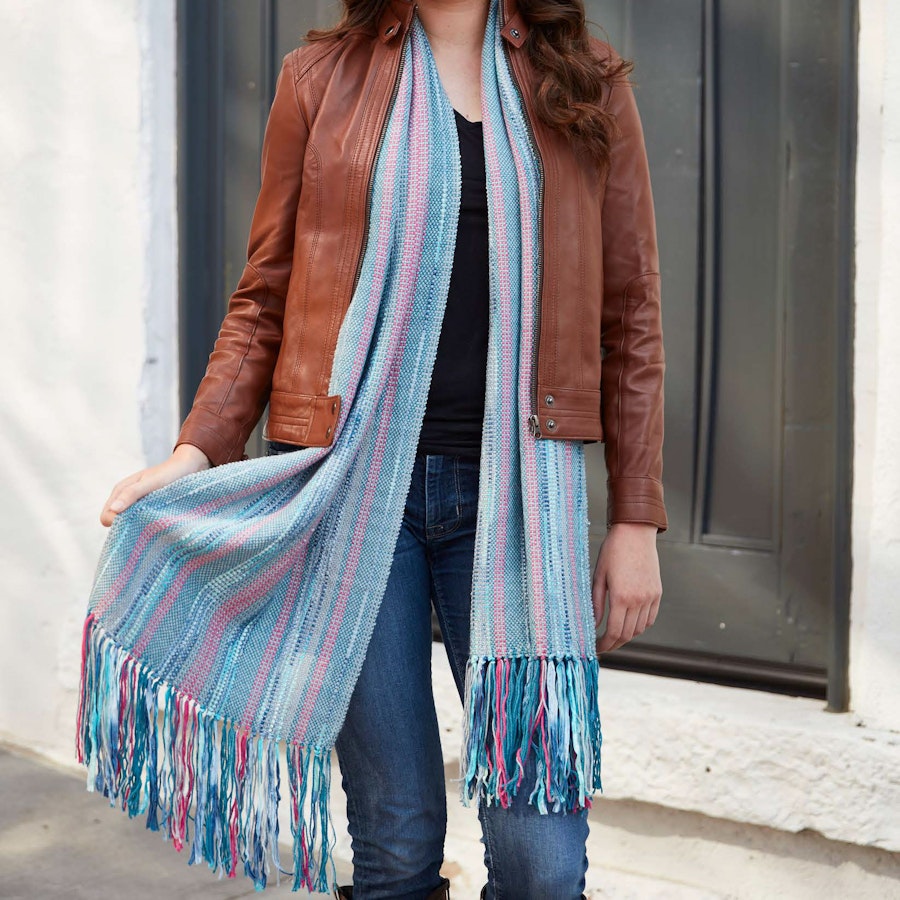 Over the Mango Moon Scarf Pattern | Little Looms Library