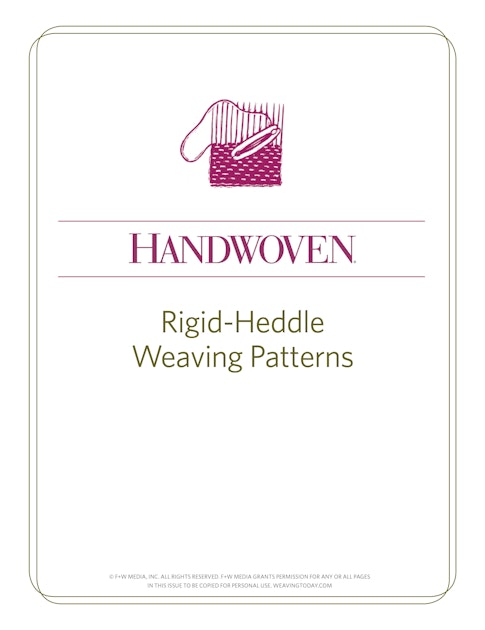 Free Rigid Heddle Loom Projects Simple Elegance From Simple Looms