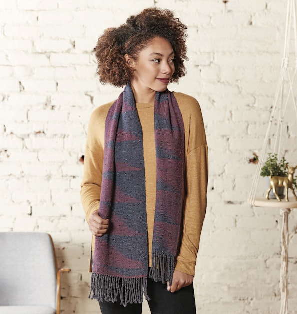 City Sunset Scarf | Little Looms Library