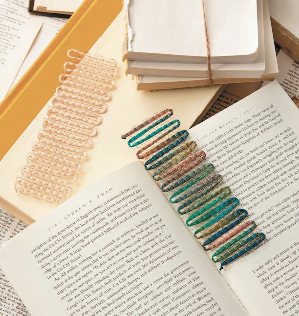 Wire and Ribbon Bookmarks | Little Looms Library
