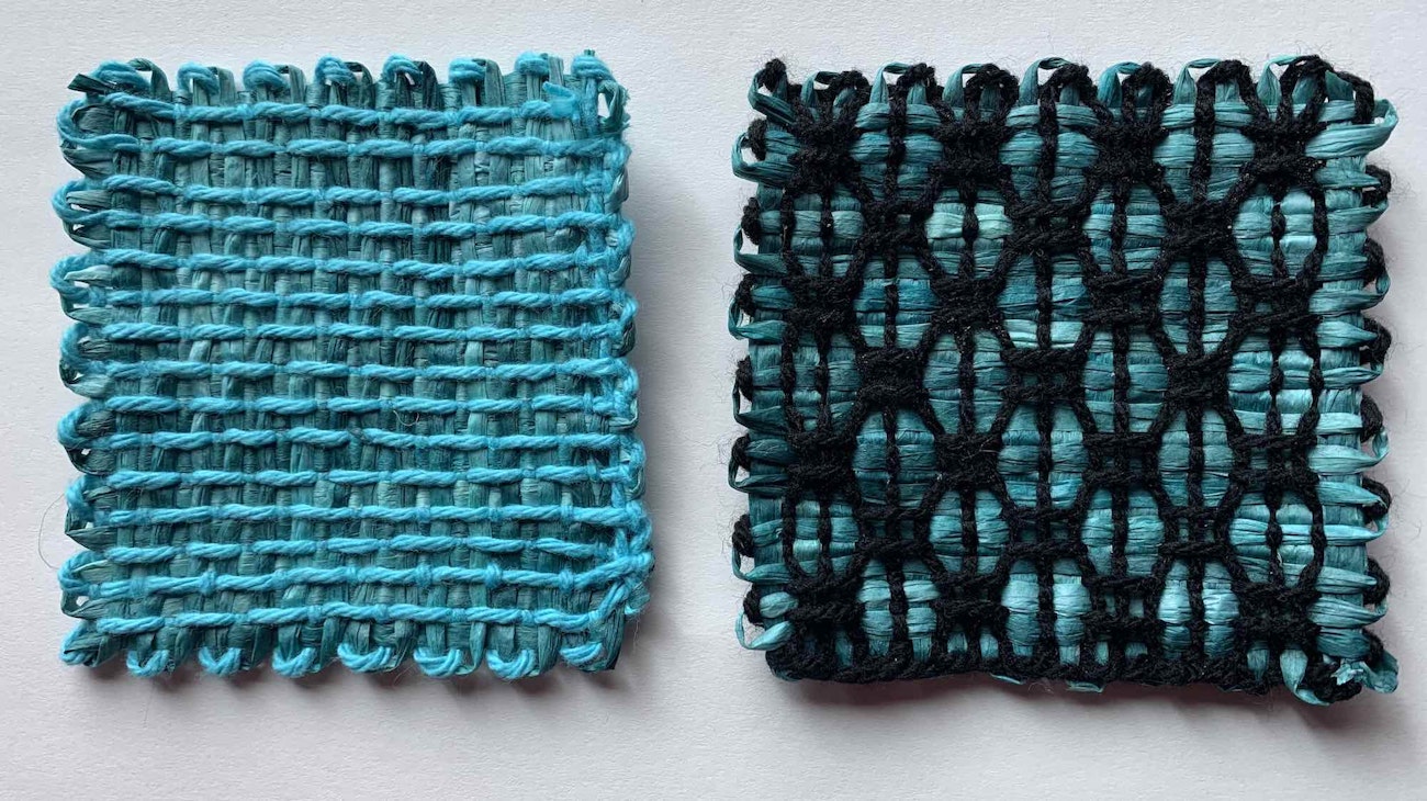 Weaving with Raffia: Patio Party Mats | Little Looms