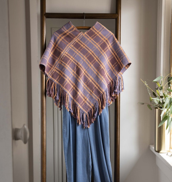 Autumn Sunset Poncho | Little Looms Library