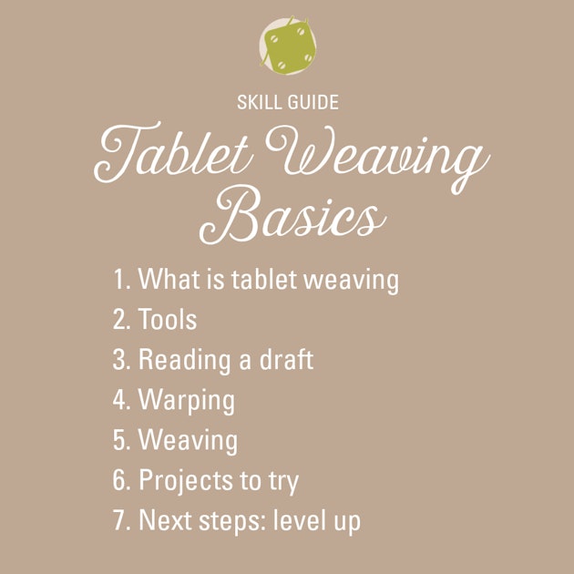 Skill Guide: Tablet Weaving Basics | Little Looms Library
