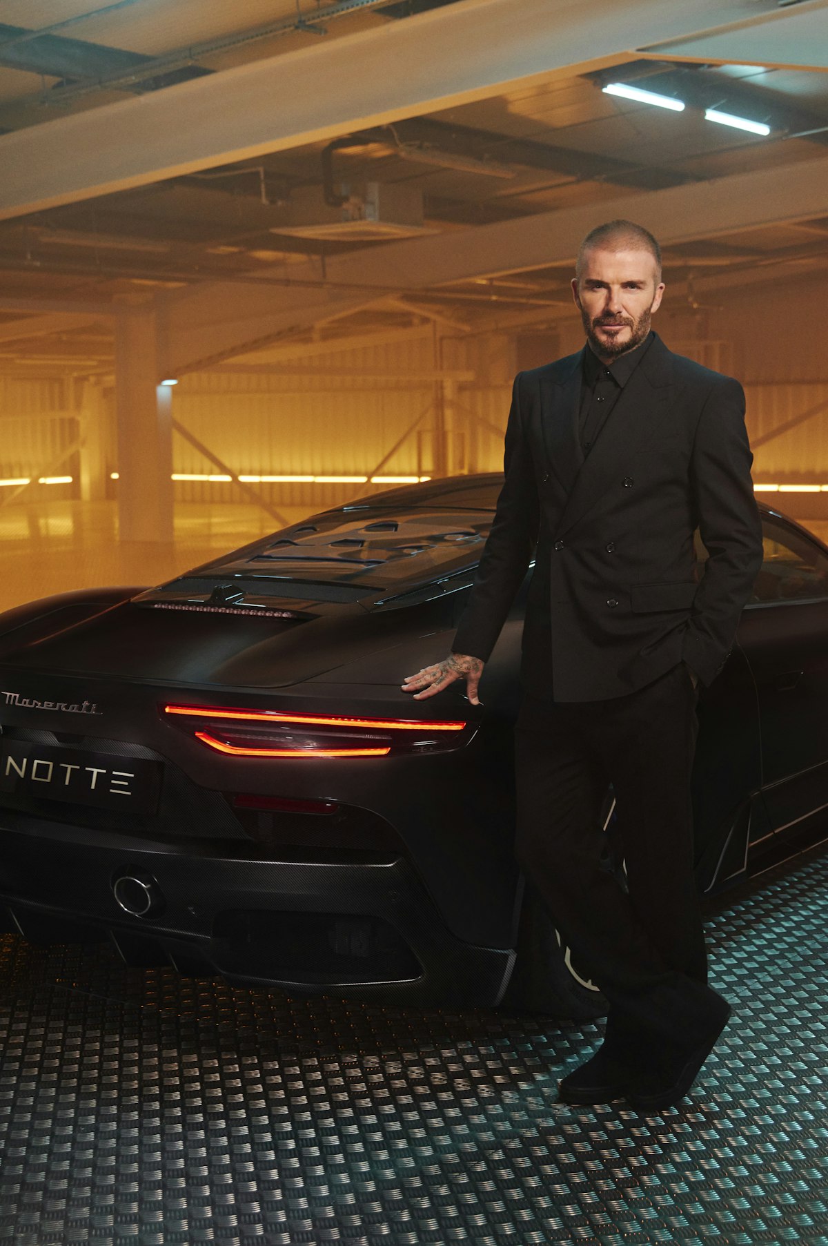 David Beckham Takes the Wheel of the Maserati MC20 Notte