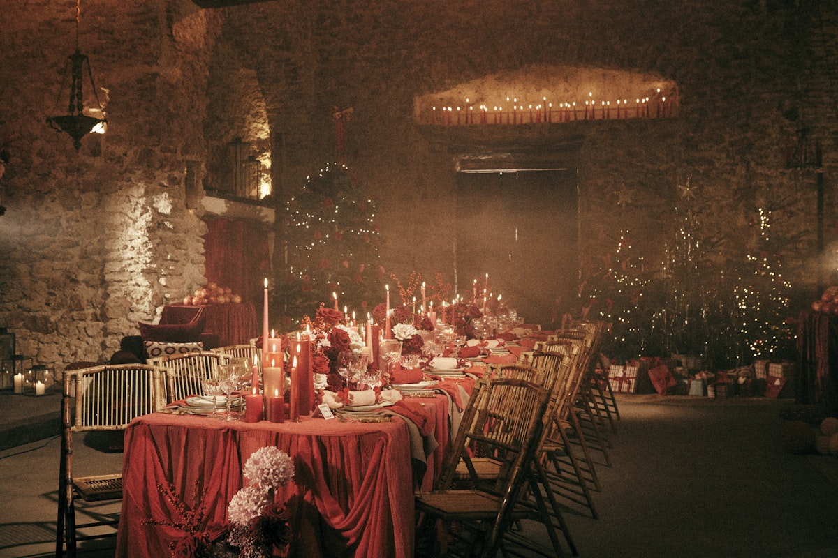 Beautiful Christmas Festive Table Decorations Ibiza