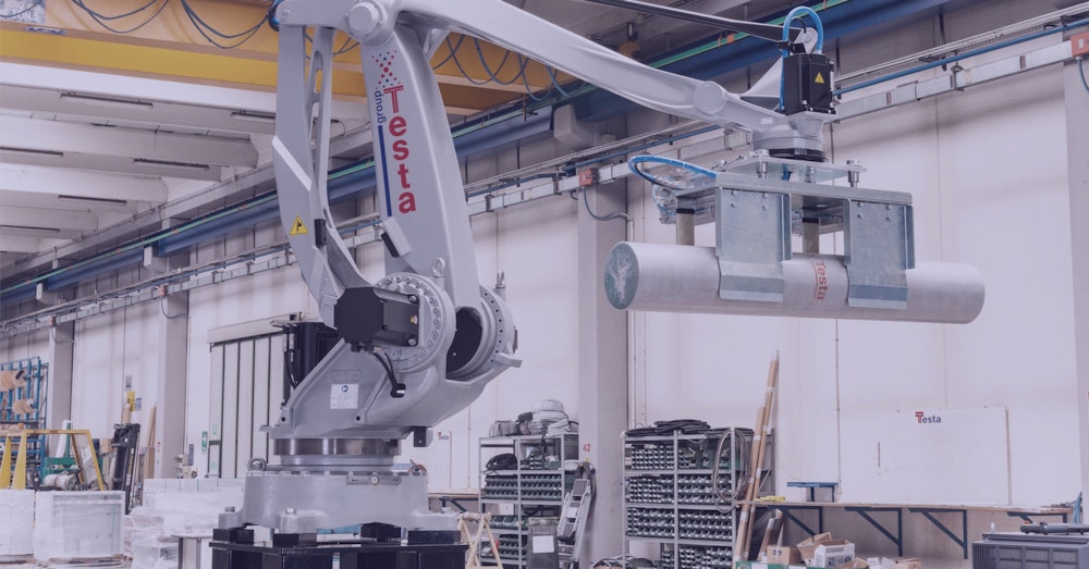 Robot for palletization of the rolls and final segregation