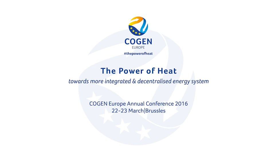 “The Power of Heat” 2016: the COGEN Europe annual conference | NetZeroTube
