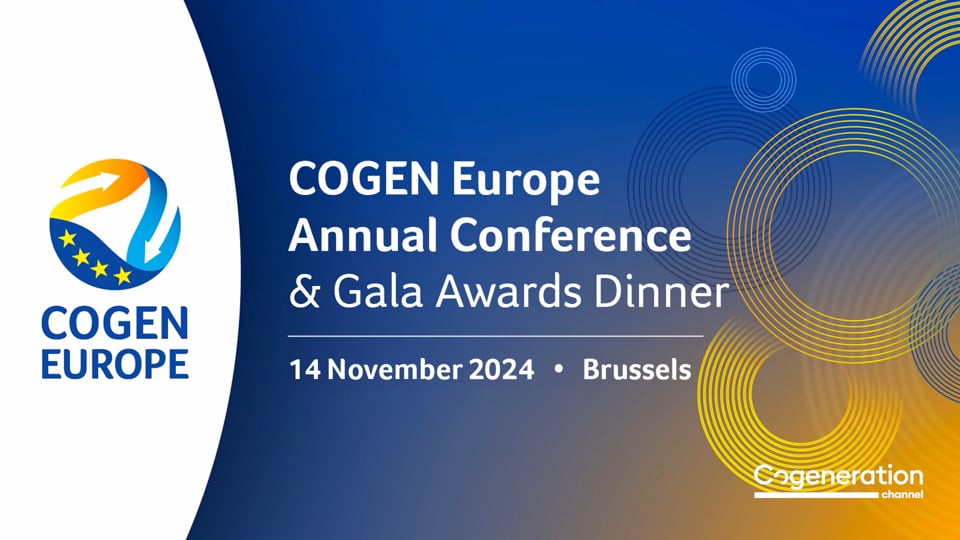 COGEN Europe invites you to the 2024 edition of the Annual Conference ...
