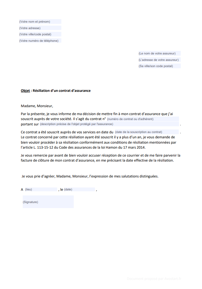 Résiliation Dun Contrat Dassurance Par Lassuré Tout Comprendre Ekie