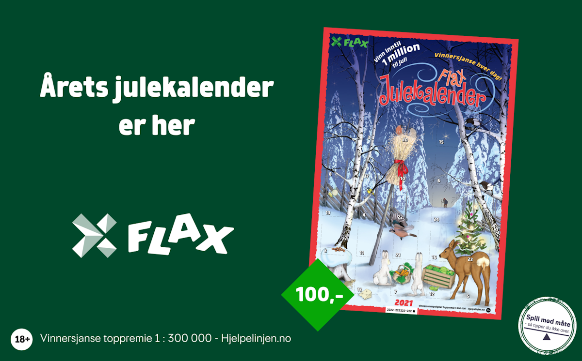Flax Julekalender 2021 | Norsk Tipping
