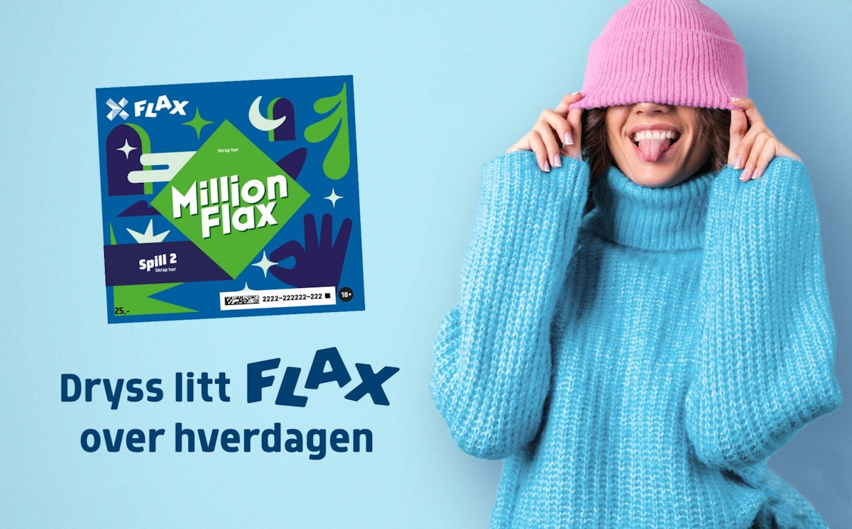 Her er årets første MillionFlax-lodd | Norsk Tipping
