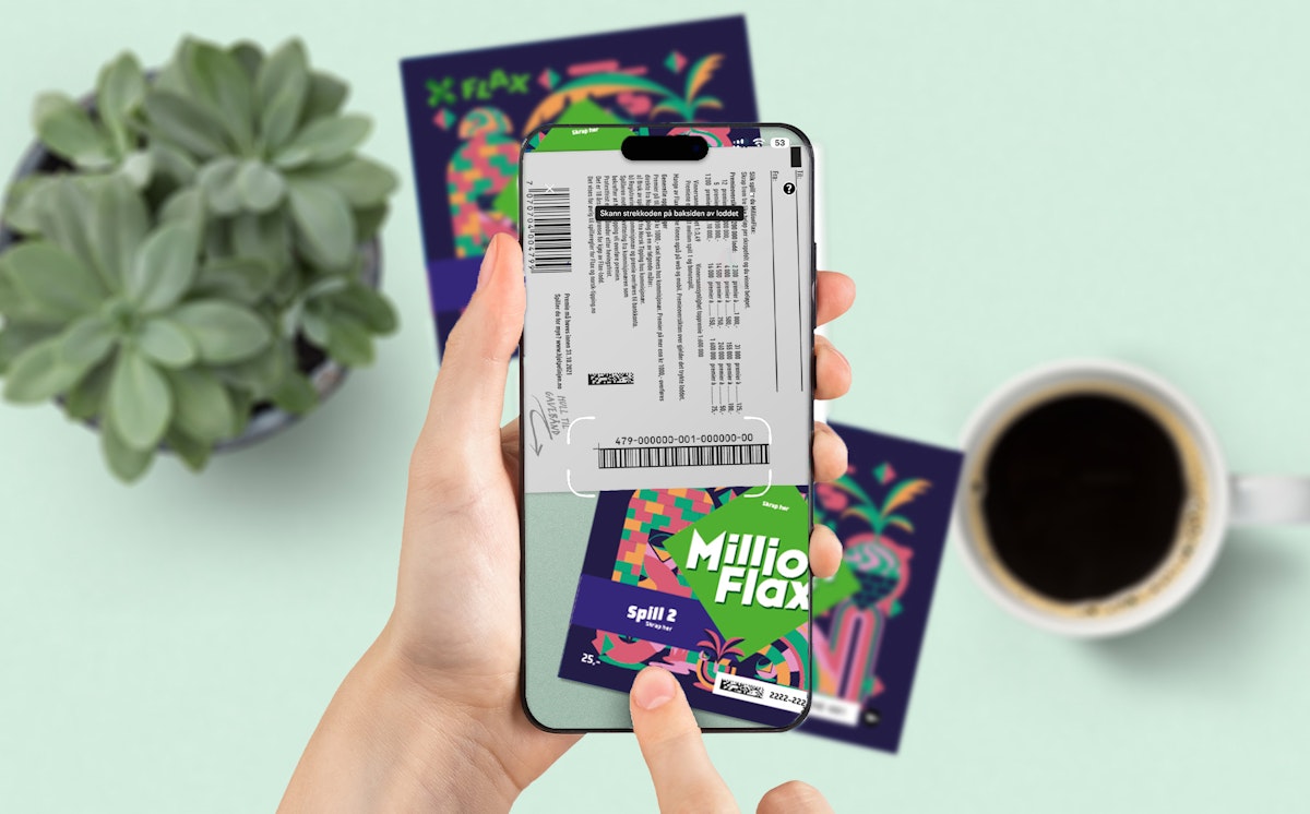 Slik hever du premier på Flax-lodd i Norsk Tipping-appen | Norsk Tipping