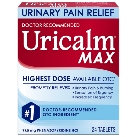 URICALM Maximum Strength Urinary Pain Relief Tablets, 24ct | OTC ...