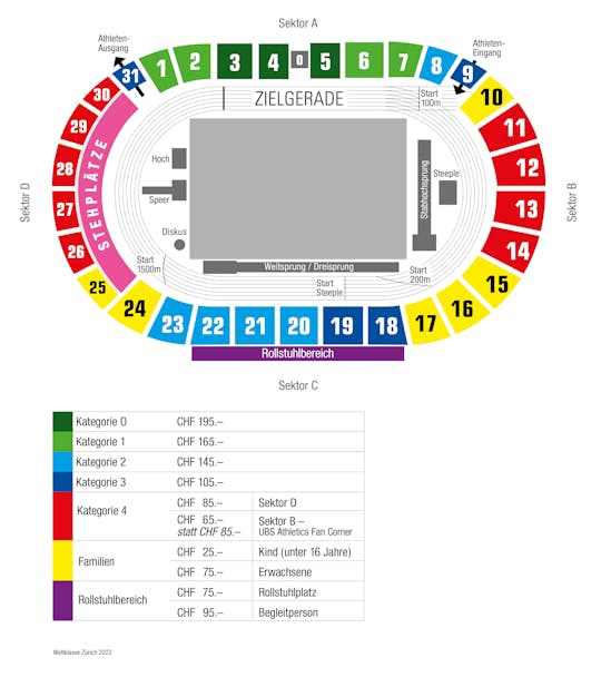 Ticketinfos - Weltklasse Zürich
