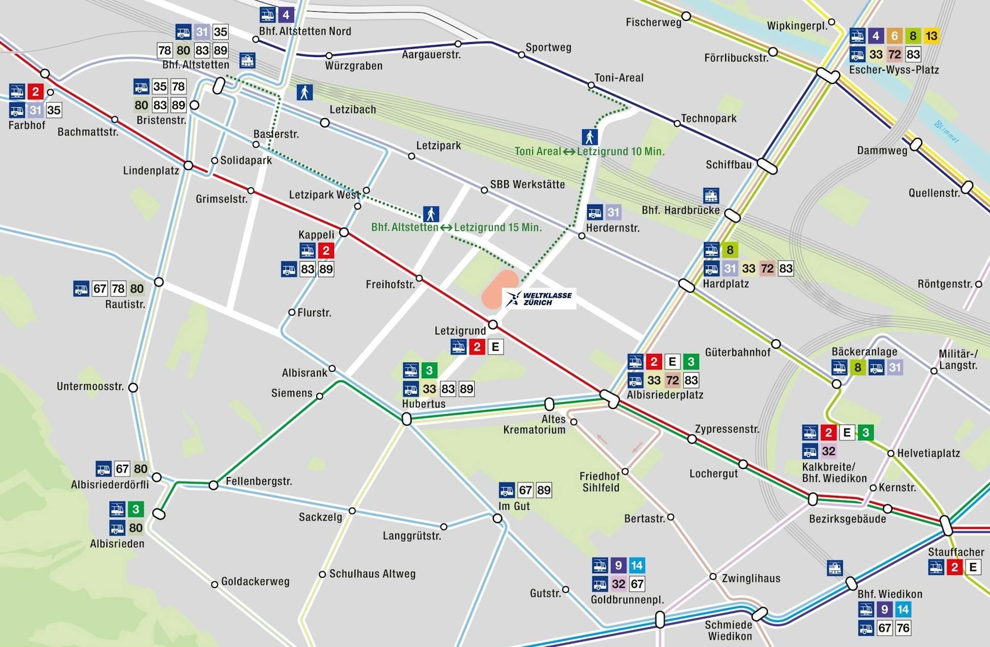 Besucher im Stadion Letzigrund - Weltklasse Zürich