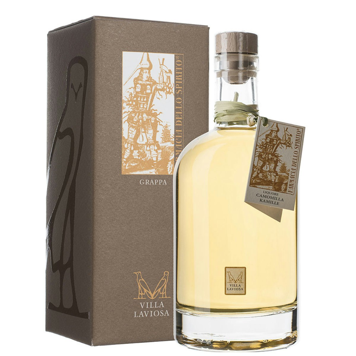 LIQUORE CON GRAPPA ALLA CAMOMILLA 50 CL. - Villa Laviosa