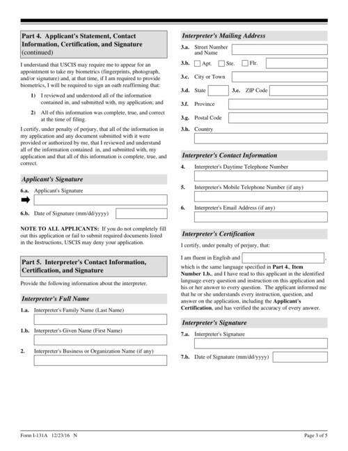 Form I-131A | Application for Travel Document (Carrier Documentation ...