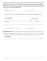 Form I 129 Petition For A Nonimmigrant Worker