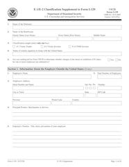 Form I 129 Petition For A Nonimmigrant Worker