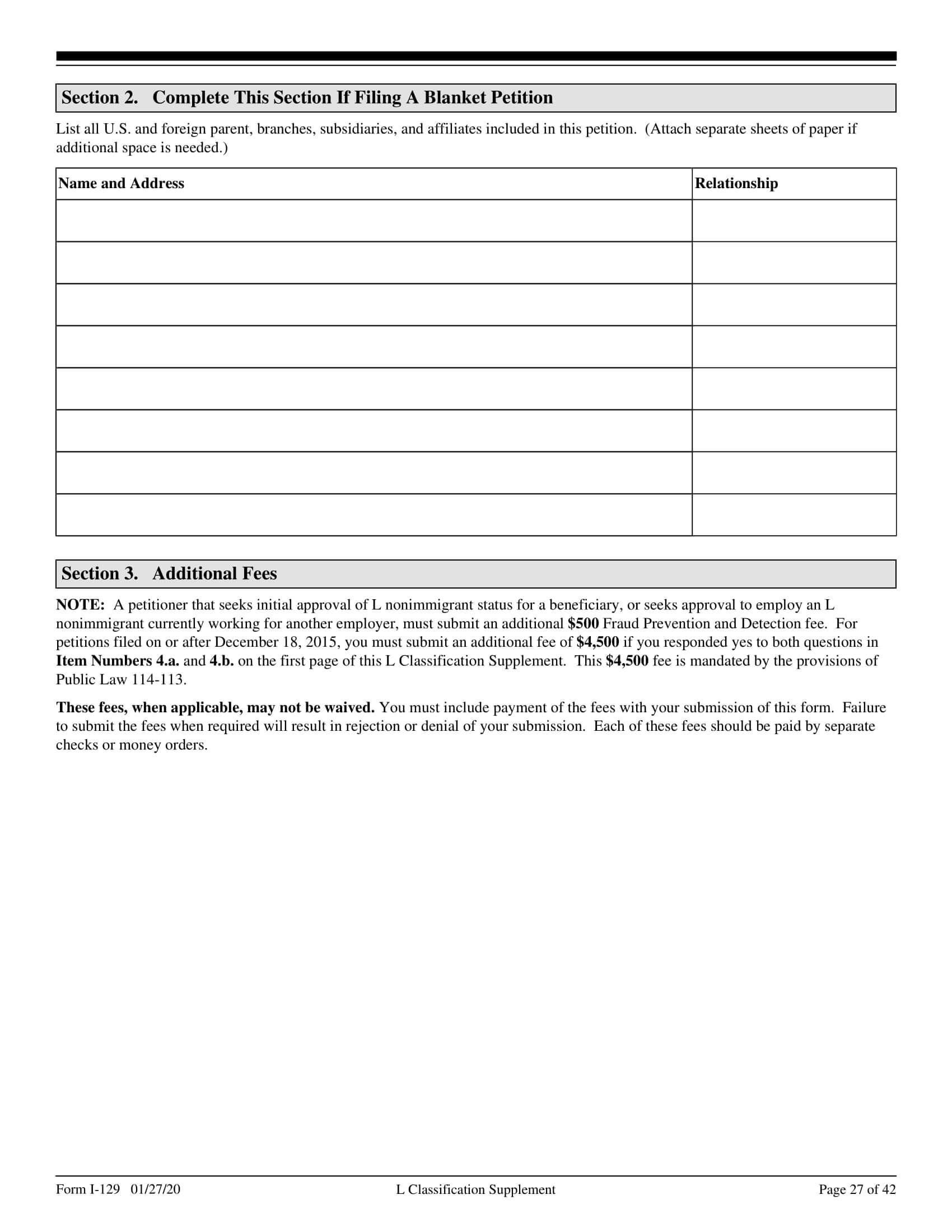 Form I-129 | Petition for a Nonimmigrant Worker