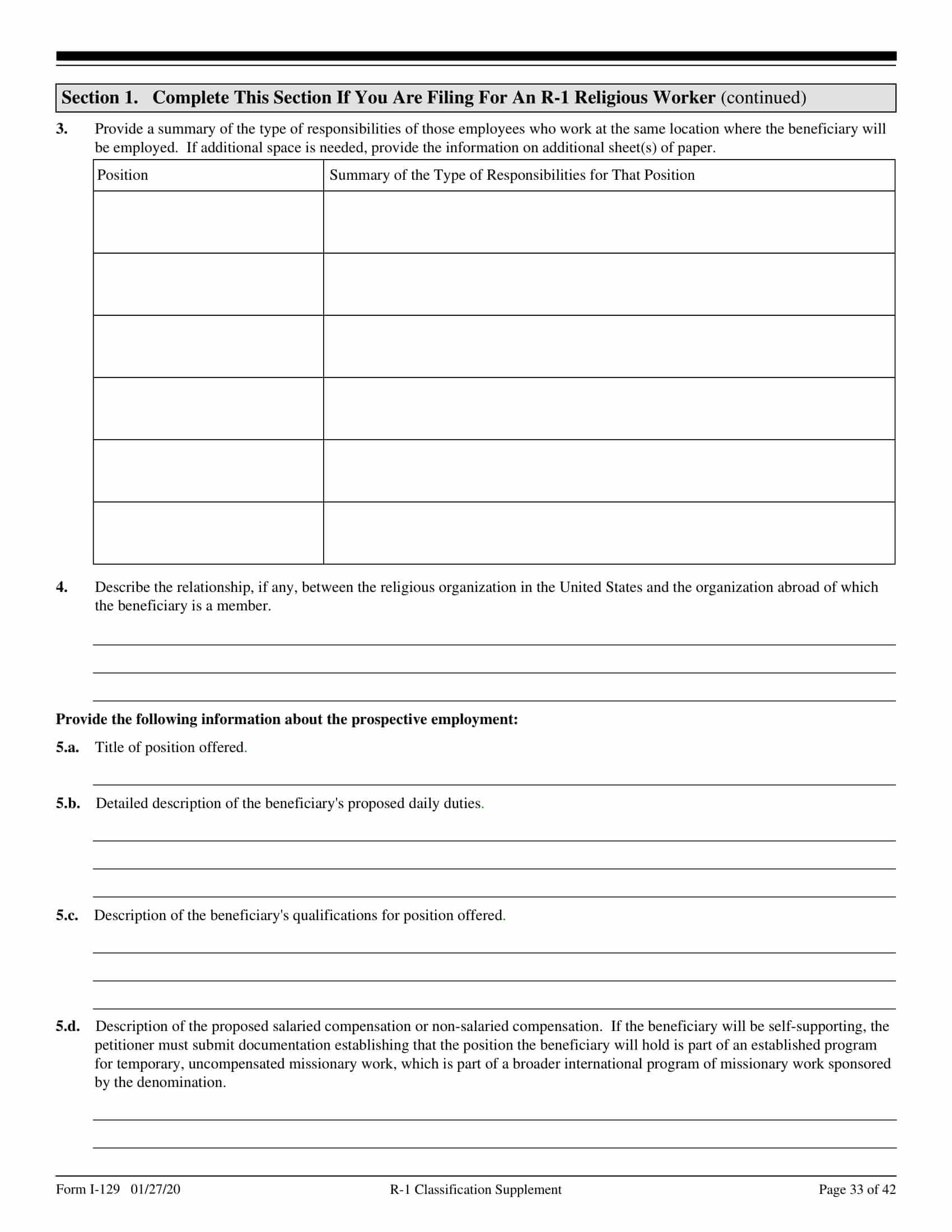 Form I-129 | Petition for a Nonimmigrant Worker