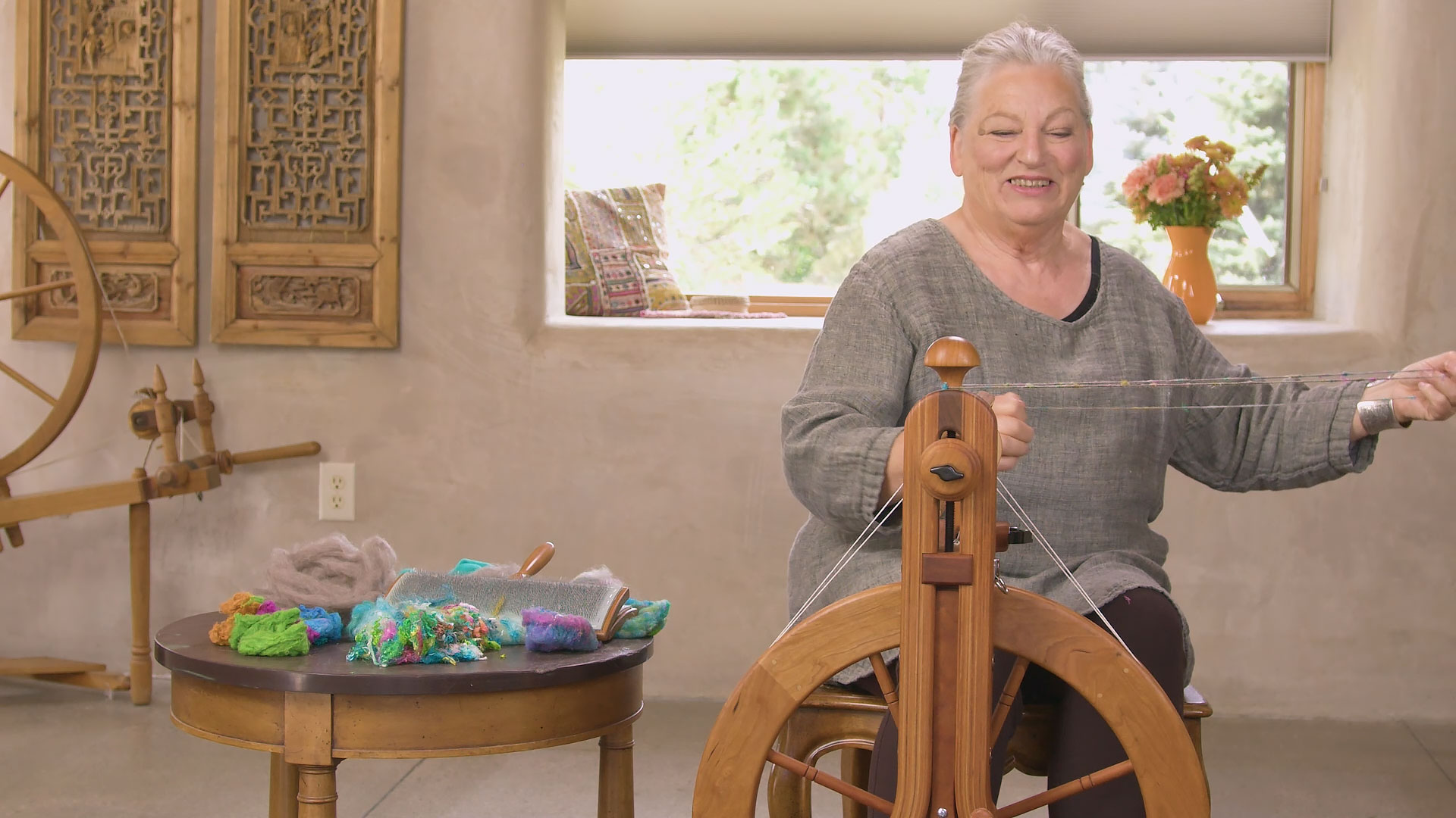 Spinning Of Silk