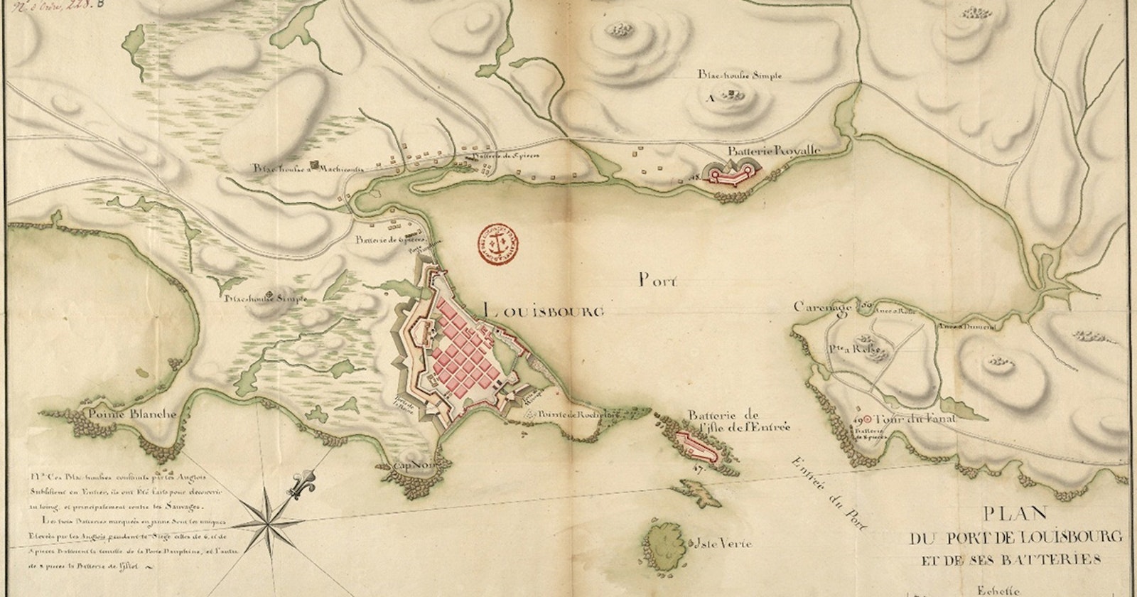Fortress Of Louisbourg Map